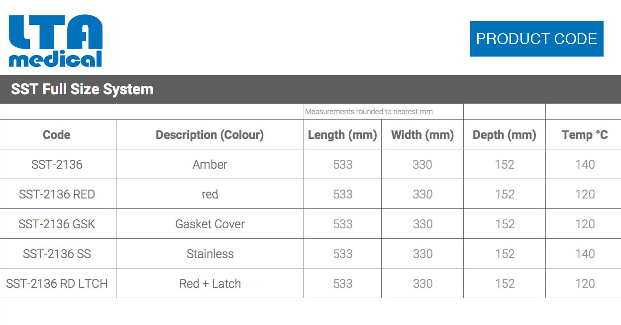 SST TRAYS - LTA MEDICAL